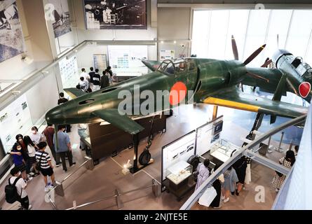 A full-scale model of Kyushu J7W Shinden is open to public at the ...