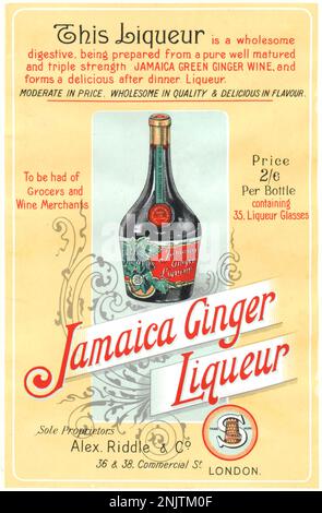 Victorian Advertising Illustration posters Stock Photo - Alamy