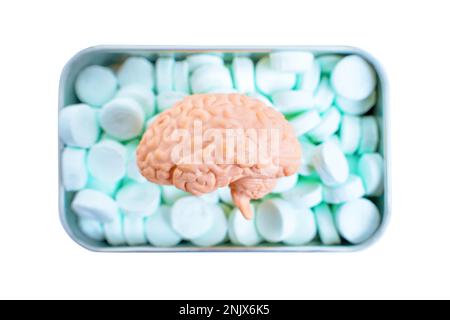 BITCH MINTS IN TIN ON WHITE BACKGROUND Stock Photo - Alamy
