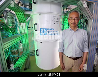 Japanese physicist Yasunobu Nakamura poses for photo during an ...