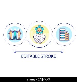 Positive work environment loop concept icon Stock Vector Image & Art ...