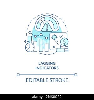 Lagging indicators concept icon Stock Vector Image & Art - Alamy