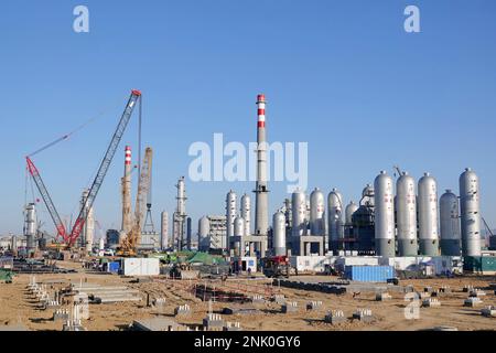 YANTAI, CHINA - FEBRUARY 20, 2023 - A view of the Yulong Island ...