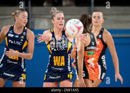 Laura Scherian of the Lightning passes the ball during the Super ...