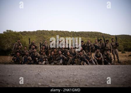 A Spanish Marine assigned to Marine Infantry Brigade, Third Armada ...