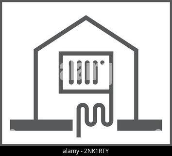 Heatpump symbol icon for gas crisis Stock Vector Image & Art - Alamy