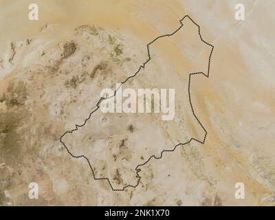 Al Qasim, region of Saudi Arabia. High resolution satellite map Stock ...