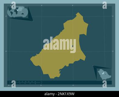 Al Qasim, region of Saudi Arabia. High resolution satellite map Stock ...
