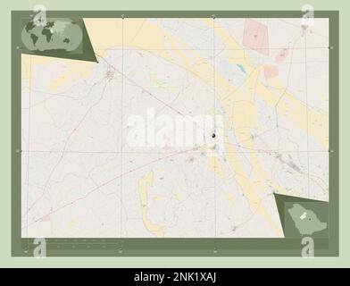 Al Qasim, region of Saudi Arabia. High resolution satellite map Stock ...