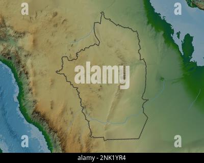 Ar Riyad, region of Saudi Arabia. High resolution satellite map Stock ...