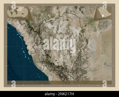 'Asir, region of Saudi Arabia. High resolution satellite map Stock ...