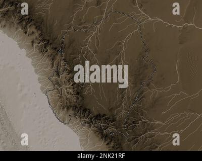 'Asir, region of Saudi Arabia. Elevation map colored in wiki style with ...