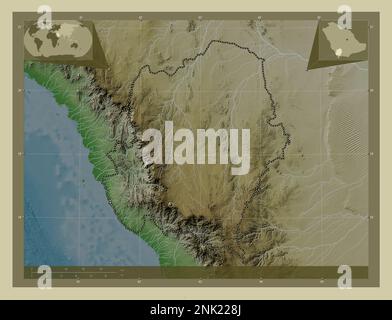 'Asir, region of Saudi Arabia. Elevation map colored in wiki style with ...