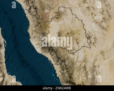 Makkah al Mukarramah, region of Saudi Arabia. High resolution satellite ...