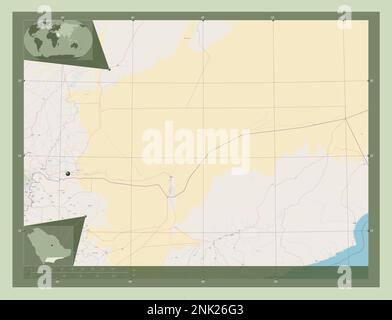 Najran, region of Saudi Arabia. Open Street Map Stock Photo - Alamy