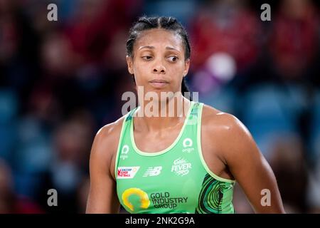 Stacey Francis-Bayman of the Fever looks to pass during the Super ...
