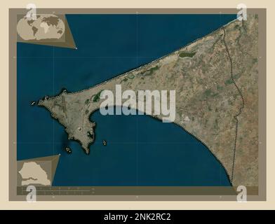 Dakar, region of Senegal. High resolution satellite map Stock Photo - Alamy
