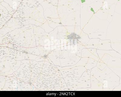 Diourbel, region of Senegal. Open Street Map. Locations and names of ...