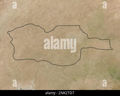 Diourbel, region of Senegal. Low resolution satellite map. Locations ...