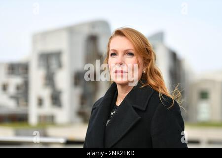 SNP leadership candidate Ash Regan, speaks during a SNP leadership ...