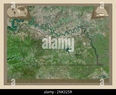 Kolda, region of Senegal. High resolution satellite map Stock Photo - Alamy