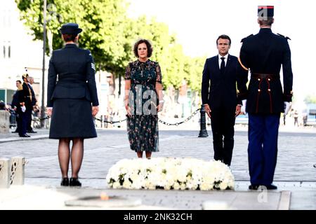 British Ambassador to France Menna Rawlings and French President ...