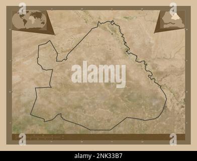 Matam, region of Senegal. Low resolution satellite map Stock Photo - Alamy