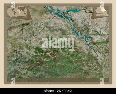 Matam, region of Senegal. High resolution satellite map Stock Photo - Alamy