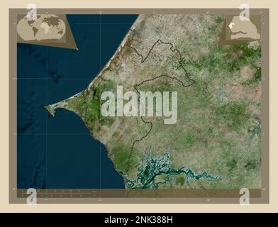 Thies, region of Senegal. High resolution satellite map Stock Photo - Alamy