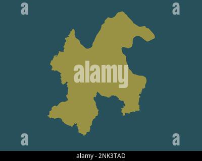 Borski, district of Serbia. Solid color shape. Locations of major ...