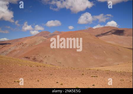 The red color of the landscapes of the Puna, Argentina Stock Photo - Alamy