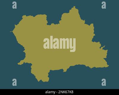 Zilinsky, region of Slovakia. Solid color shape. Locations and names of ...