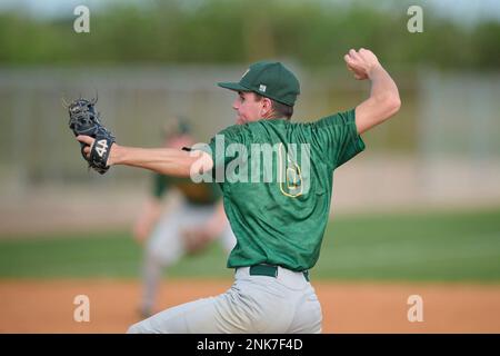 Columbia-Greene Twins pitcher Matt Damon (5) during an NJCAA baseball ...