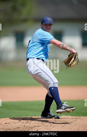 Tampa Bay Rays pitcher Patrick Wicklander (24) during a MiLB Spring Training game against the ...