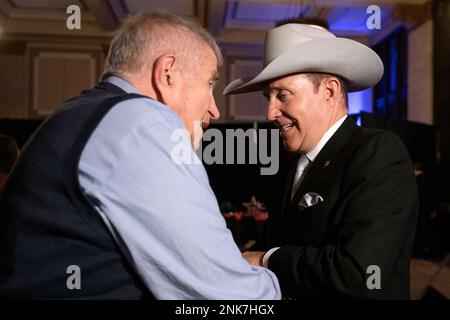 Nebraska Republican gubernatorial candidate Charles Herbster gives a ...