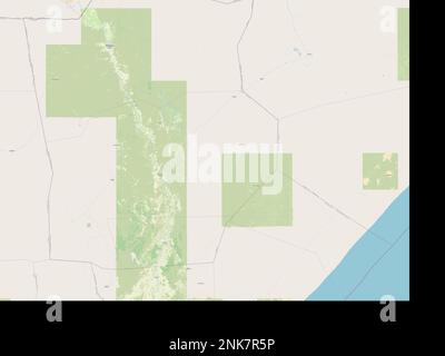 Hiiraan, region of Somalia. Open Street Map. Locations and names of ...