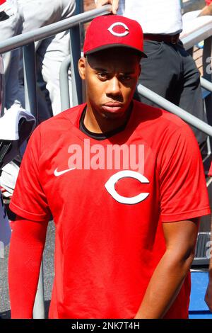 Cincinnati Reds pitcher Hunter Greene (21) during the MLB interleague ...