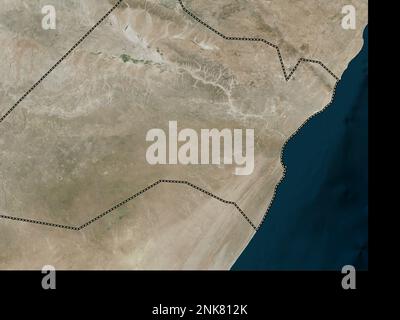 Nugaal, region of Somalia. High resolution satellite map Stock Photo ...