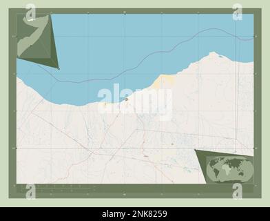 Sahil, region of Somalia. Open Street Map Stock Photo - Alamy