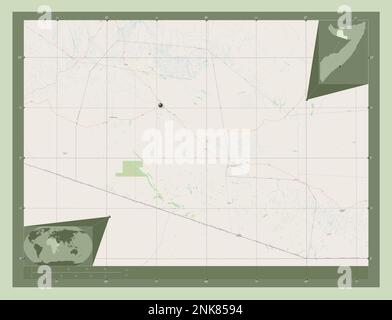 Togdheer, region of Somalia. Open Street Map. Locations and names of ...