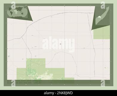 Bakool, region of Somalia Mainland. Open Street Map Stock Photo - Alamy