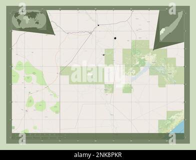 Gedo, region of Somalia Mainland. Open Street Map Stock Photo - Alamy