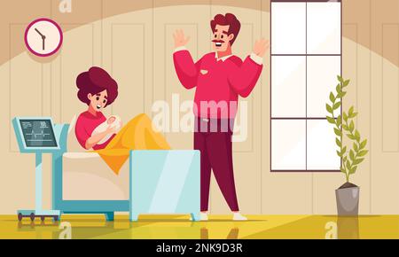 Hospital room template for pregnancy ultrasound illustration Stock ...