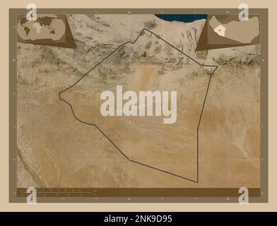 Maroodi Jeex, region of Somaliland. Low resolution satellite map Stock ...