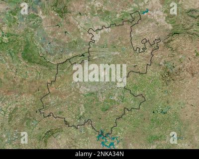 Gauteng, province of South Africa. High resolution satellite map ...