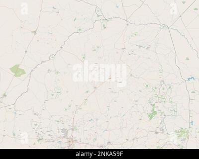 Limpopo, province of South Africa. Open Street Map. Locations and names ...