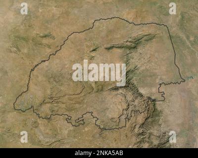 Limpopo, province of South Africa. Low resolution satellite map ...