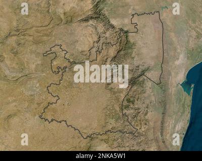 Mpumalanga, province of South Africa. Low resolution satellite map ...