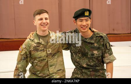 After 18 months, various KATUSAS had there ETS discharge ceremoney ...