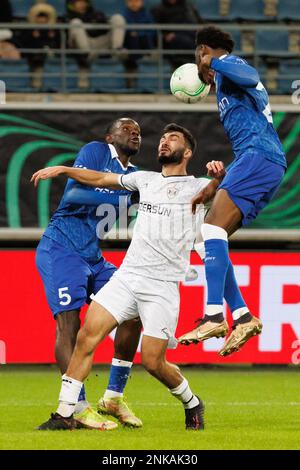 Gent's Jordan Torunarigha and Gent's Michael Ngadeu celebrate after ...